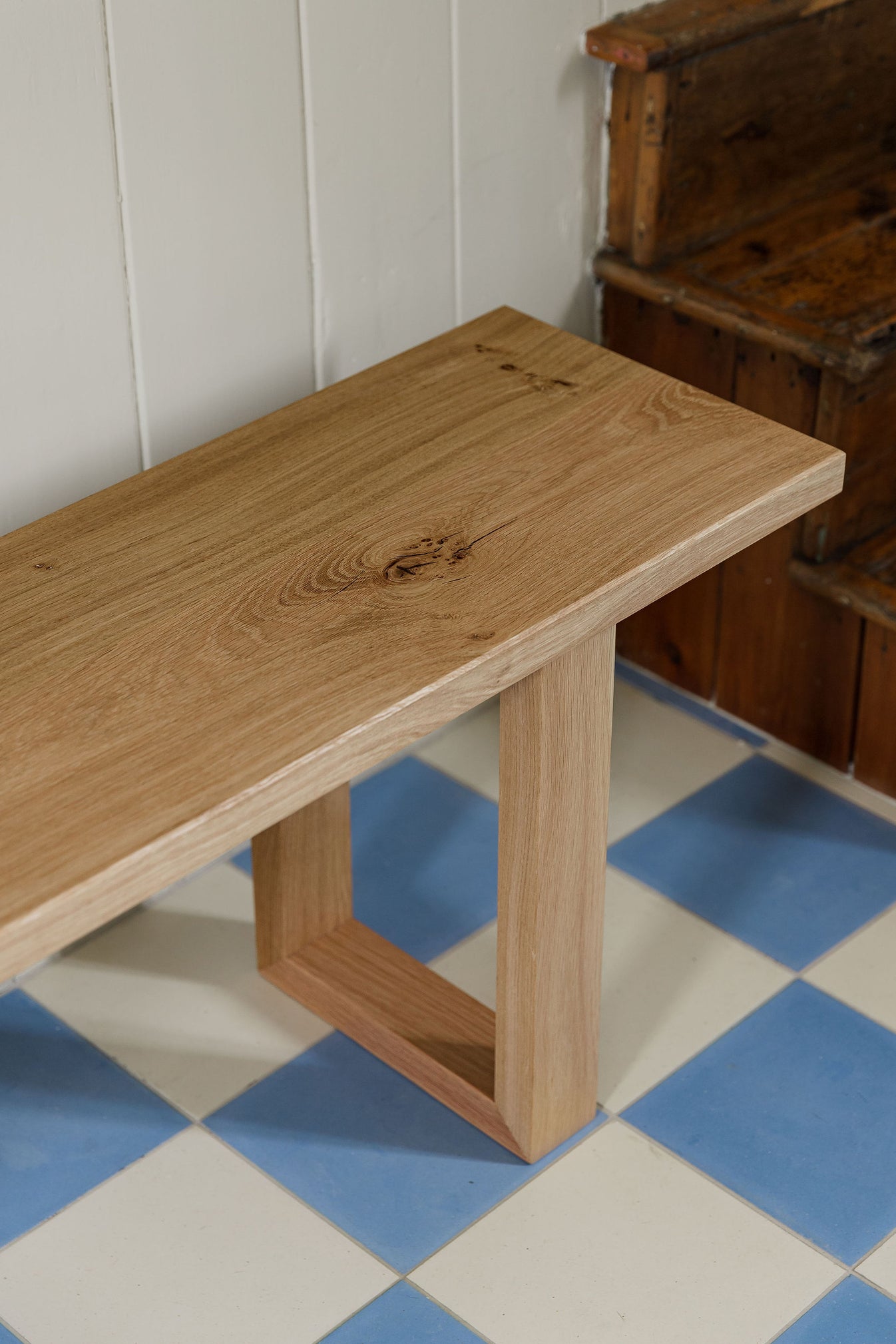 'Sussex' Solid Oak Bench – Colin & Peg