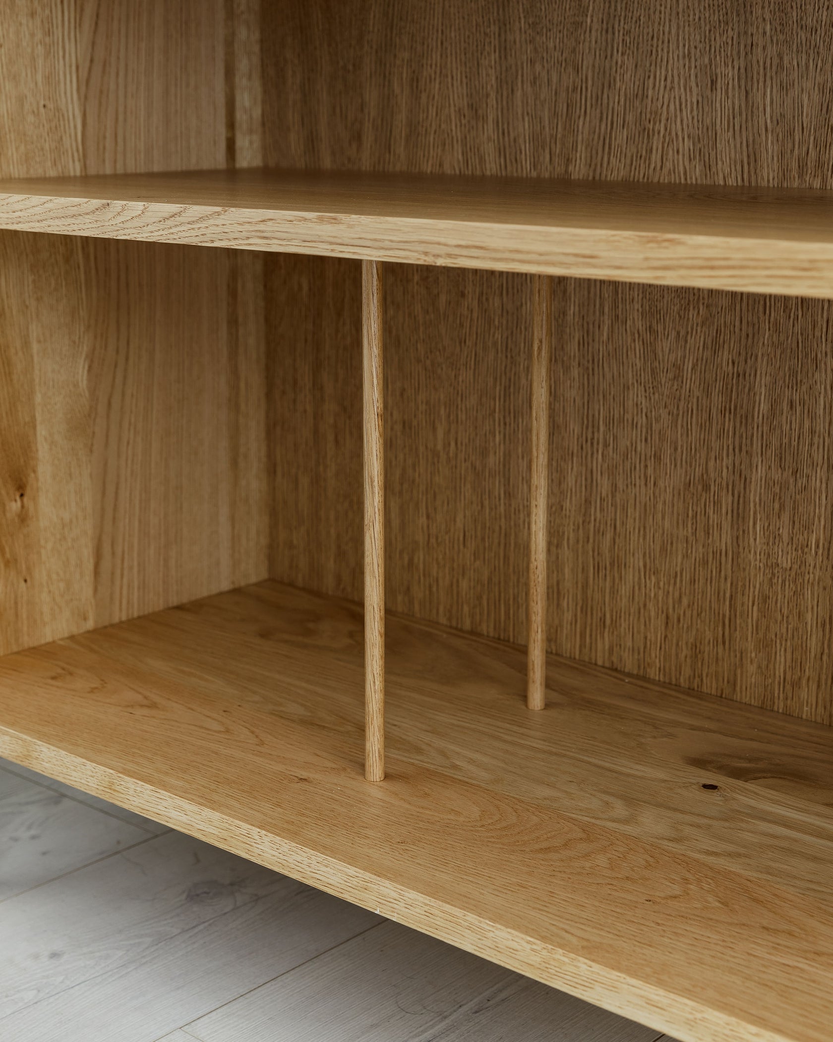 'Claremont SHELF' Solid Oak Record Player Stand With 7" Amp Shelf, Oak ...