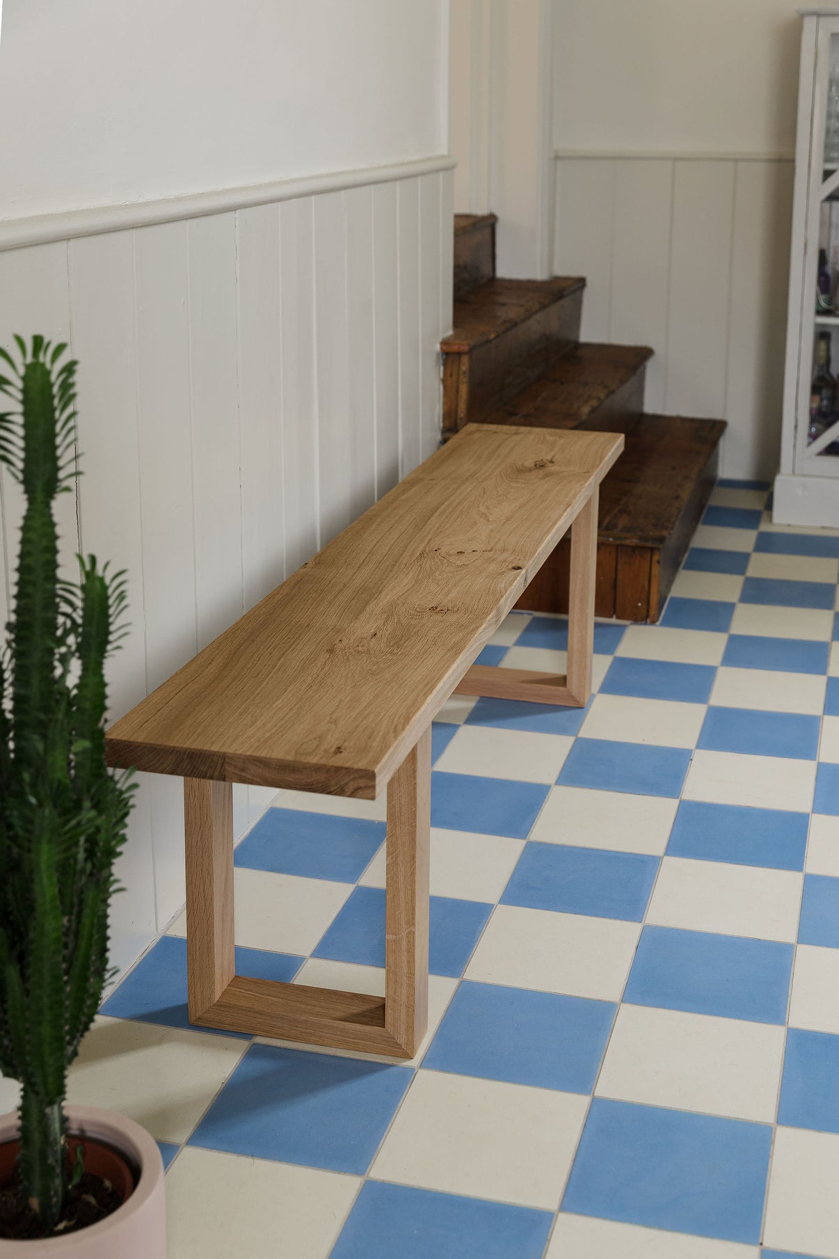 'Sussex' Solid Oak Bench – Colin & Peg